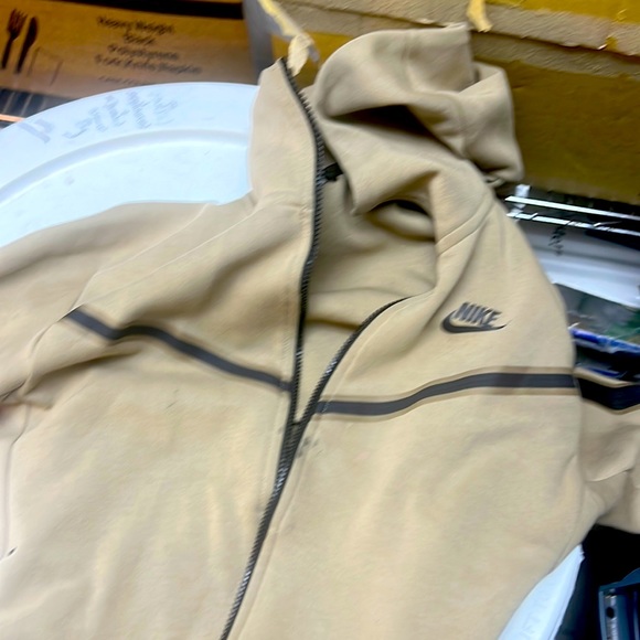 Nike | Jackets & Coats | Tan Nike Tech | Poshmark
